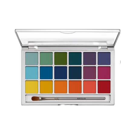Eye Shadow Variety Palette 18 colors V-2 – The Compleat Sculptor, Inc
