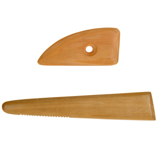 Wooden Potters Rib Set of 2 – The Compleat Sculptor, Inc