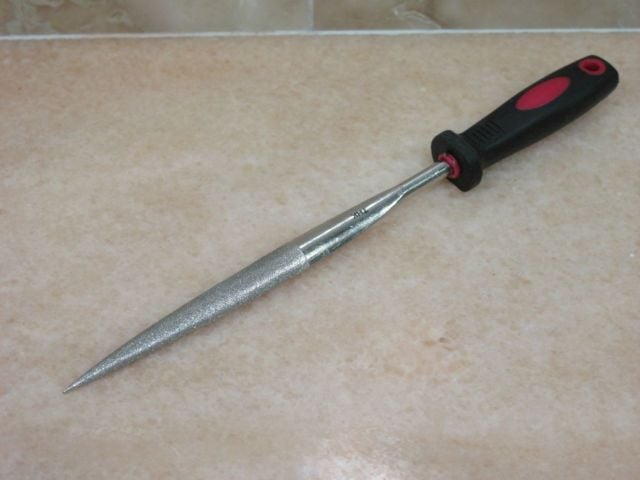 Diamond File Half Round Taper 120 Grit - The Compleat Sculptor – The ...