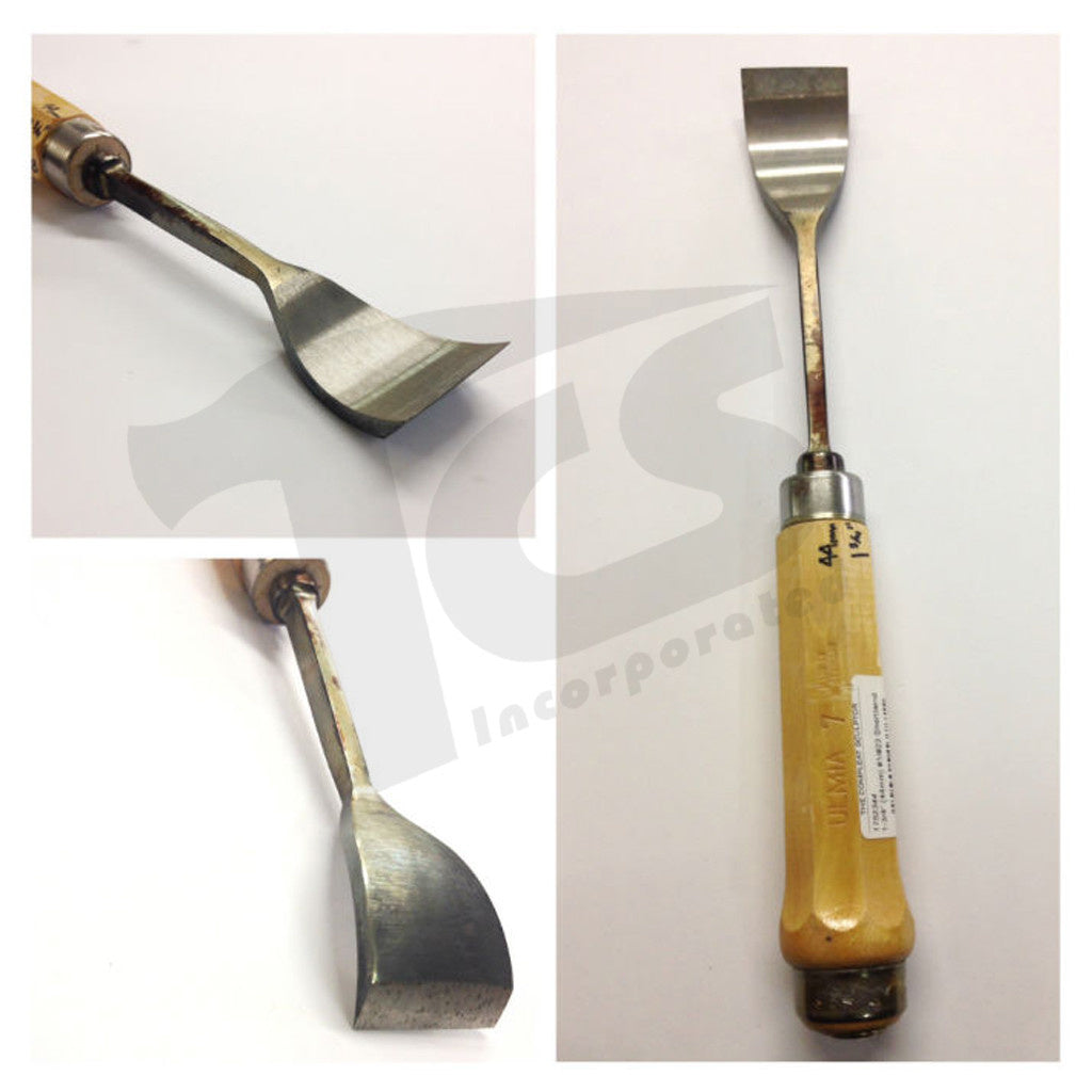 #1/#23 Shortbend Flat Wood Chisels – The Compleat Sculptor, Inc