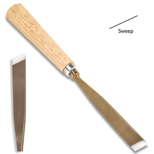 #2 Straight Wood Chisel 1/2'' (12.5mm) - The Compleat Sculptor – The Compleat Sculptor, Inc
