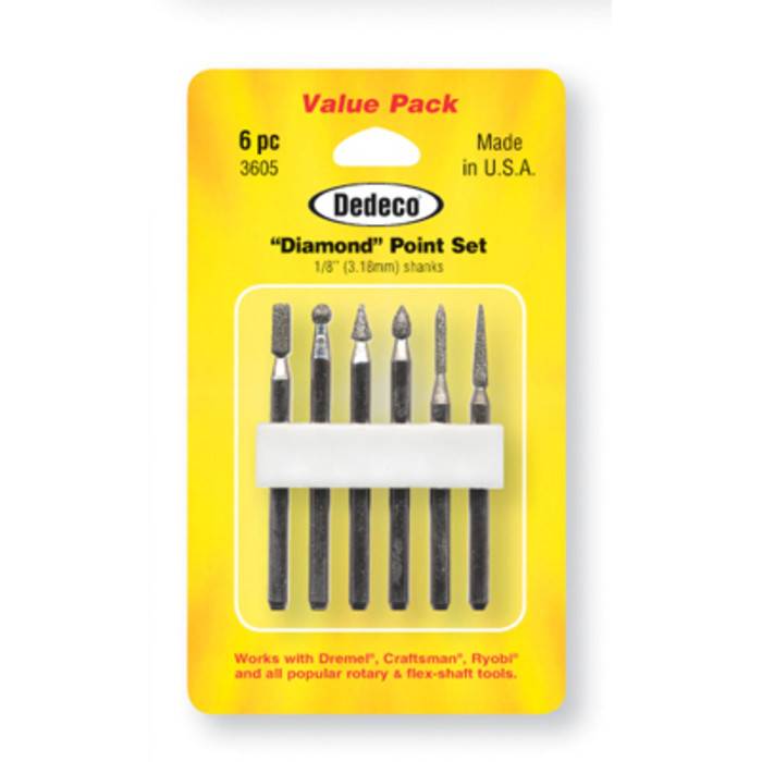 Diamond Point Set 6pc - The Compleat Sculptor – The Compleat Sculptor, Inc