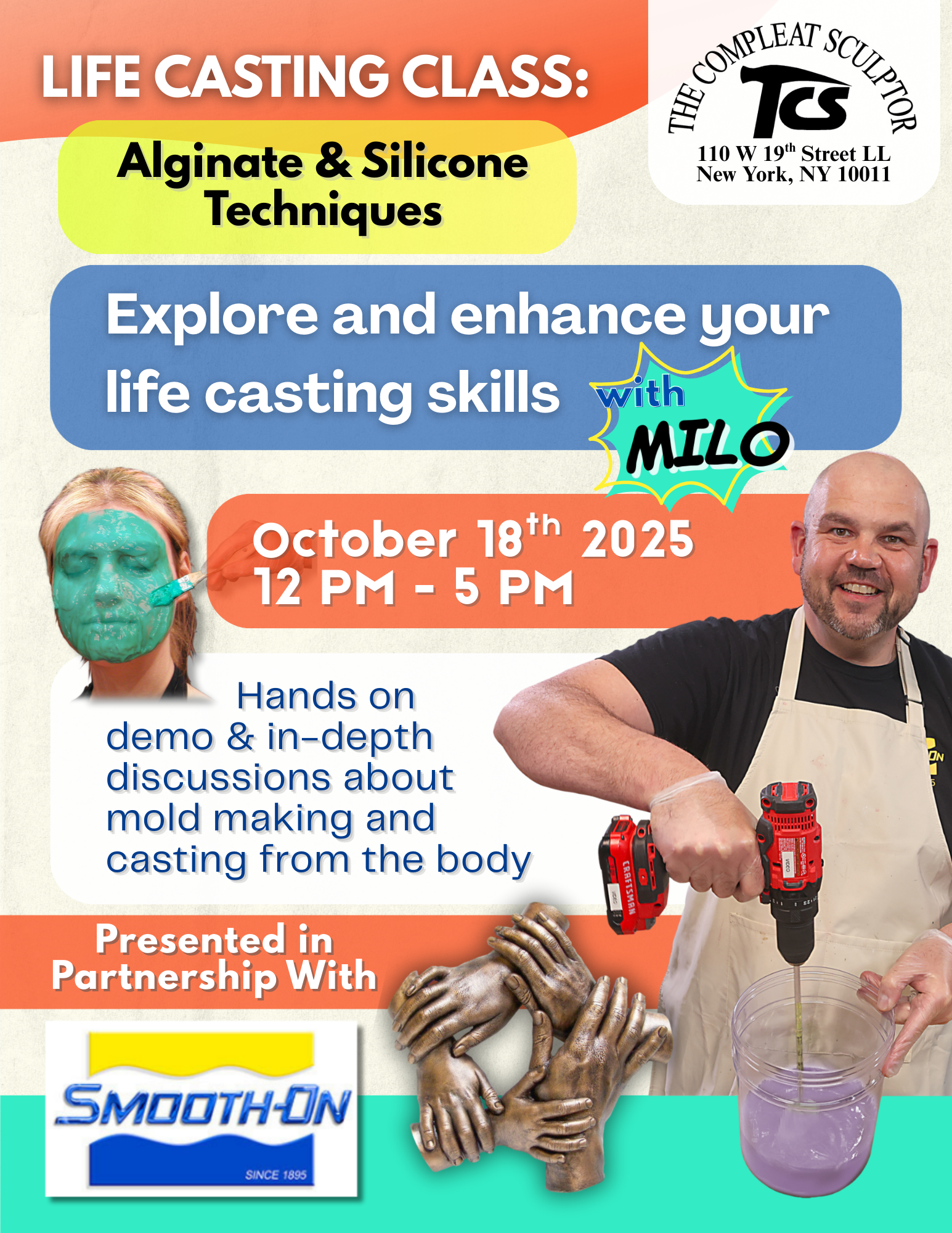 251018 Life Casting Class: Alginate & Silicone Techniques With Milo Oc ...