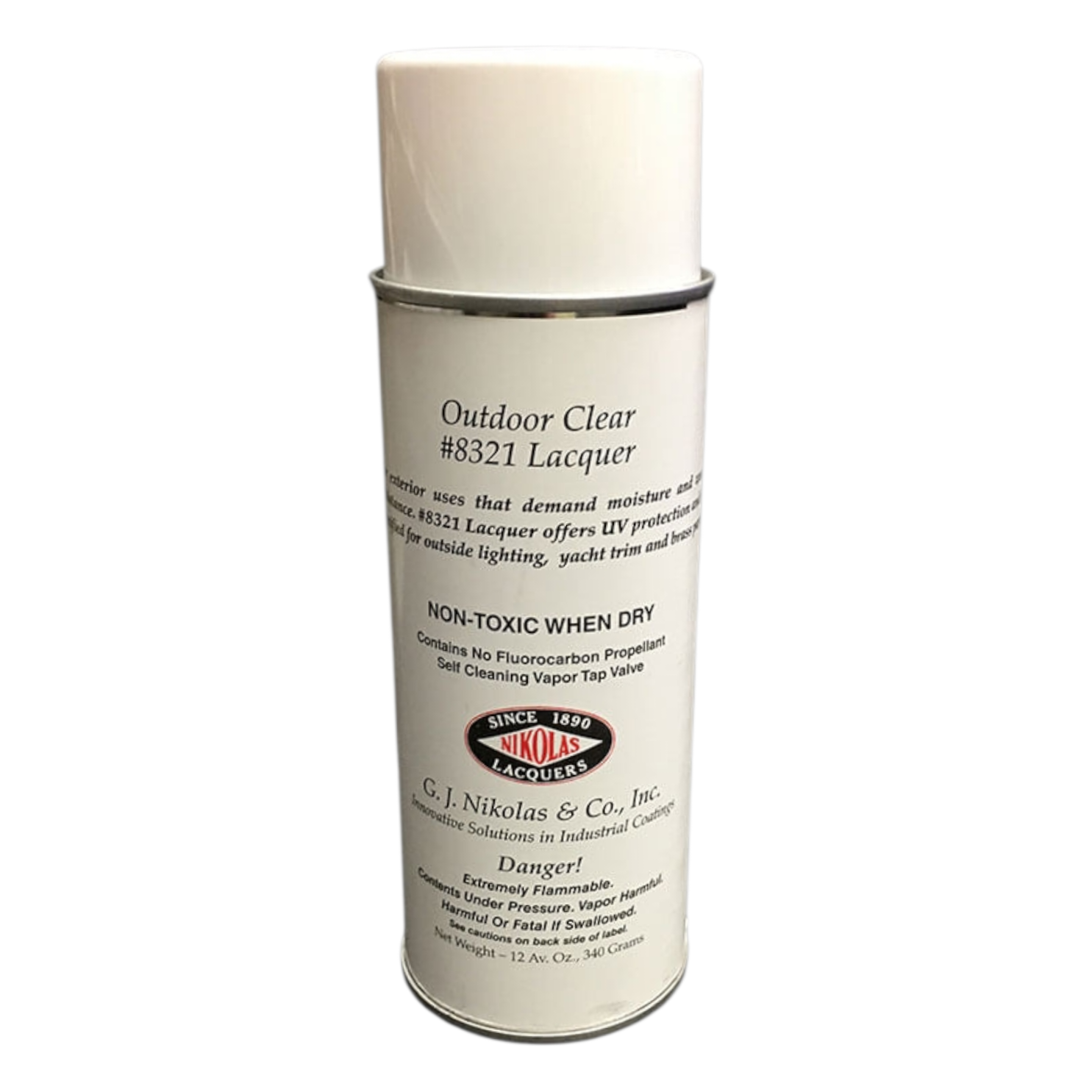 Nikolas 8321 Clear Gloss Exterior Lacquer 12oz Spray – The Compleat ...