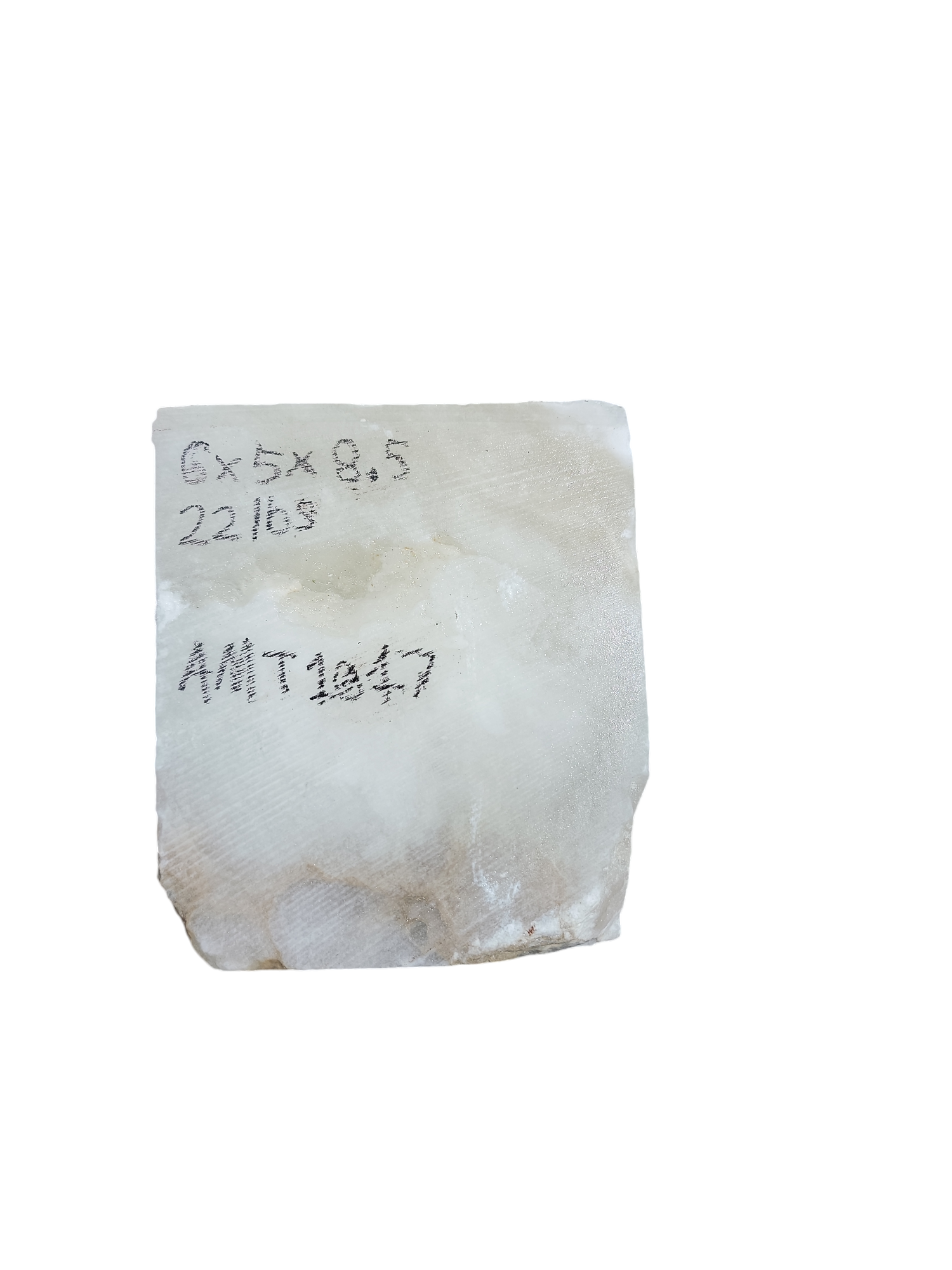 Mario's Italian White Translucent Alabaster Cut Block 22lb 6x5x8.5 101 ...