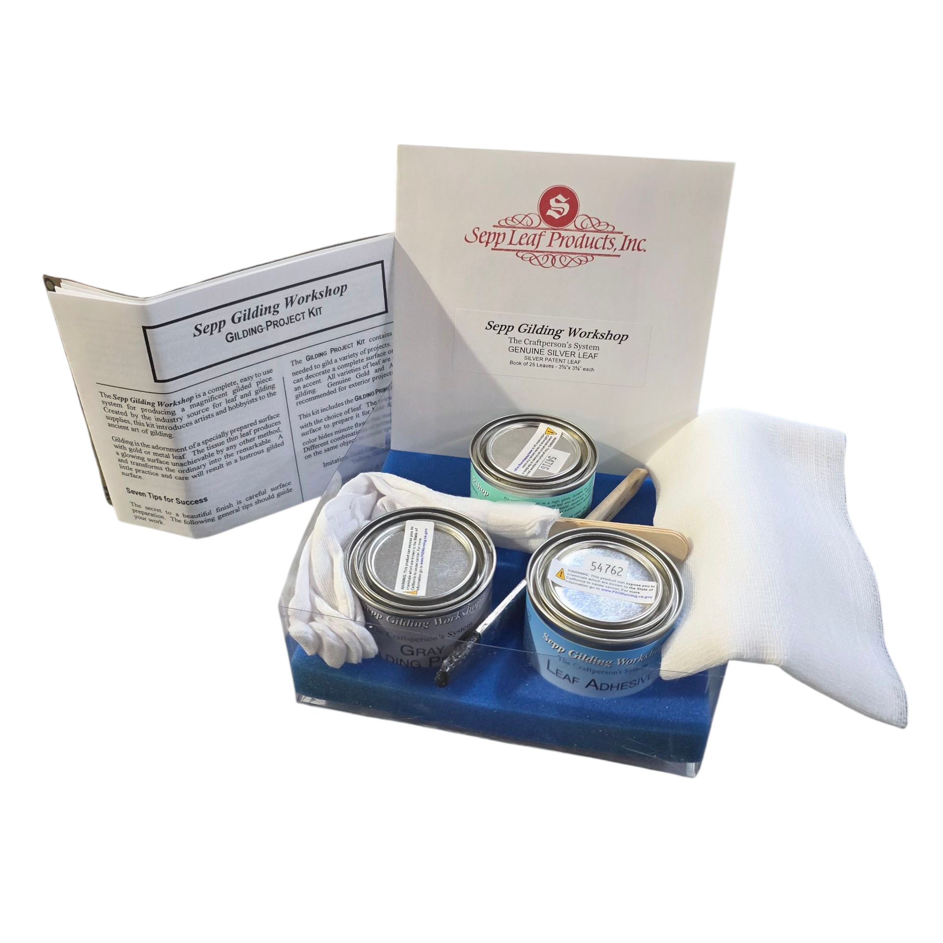 Complete Gilding Kit Genuine Silver Leaf – The Compleat Sculptor, Inc