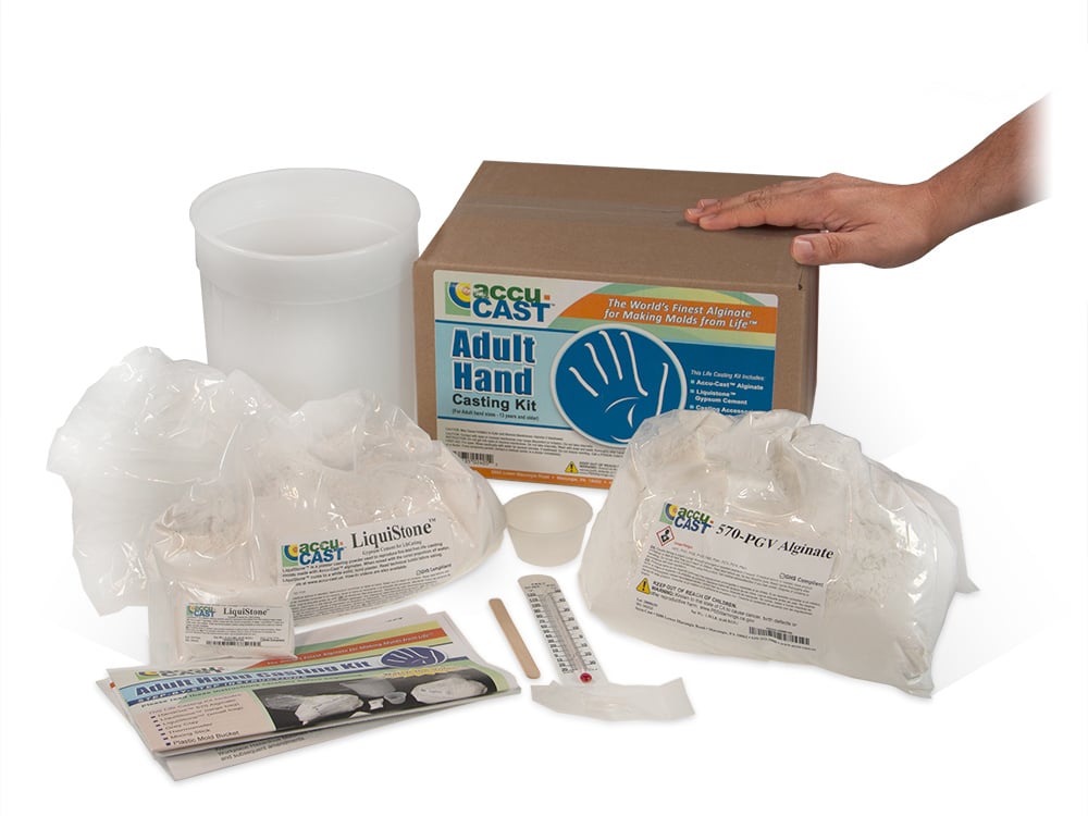 Adult Hand Casting Kit Alginate – The Compleat Sculptor, Inc