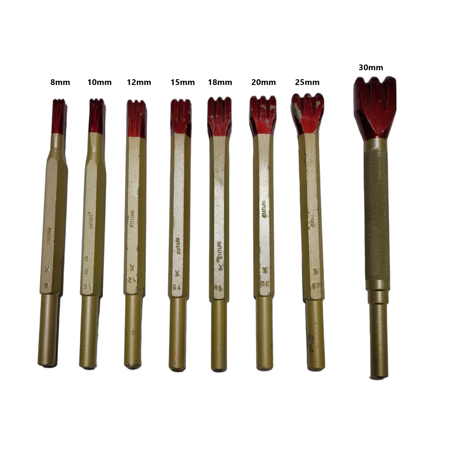 Carbide Pneumatic Tooth Chisels (12.5mm 1/2" shank) – The Compleat ...