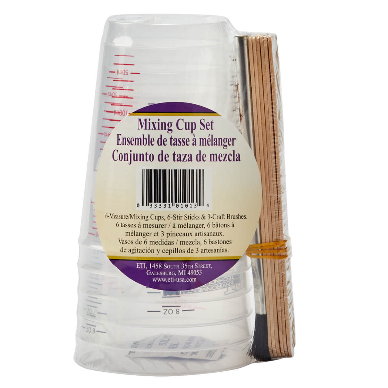 Mixing Cup Set With Brushes - The Compleat Sculptor – The Compleat ...