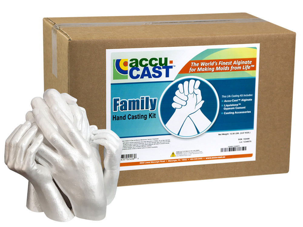 Family Hand Casting Kit Alginate – The Compleat Sculptor, Inc