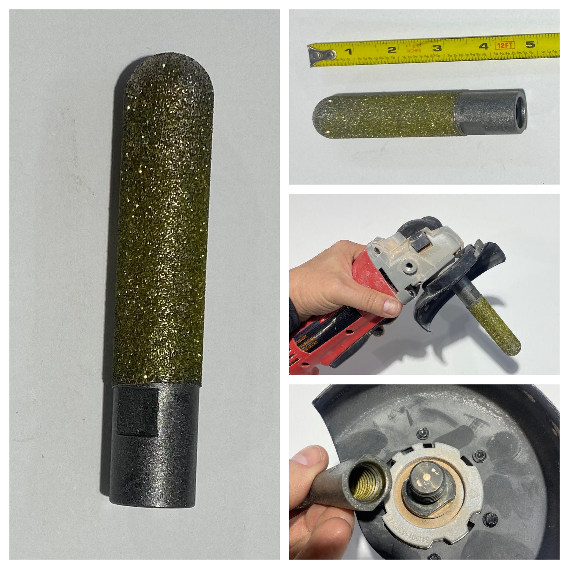 Diamond Router Bullnose Cylinder 1"x3" (25mm x 75mm) 5/8"-11 – The ...