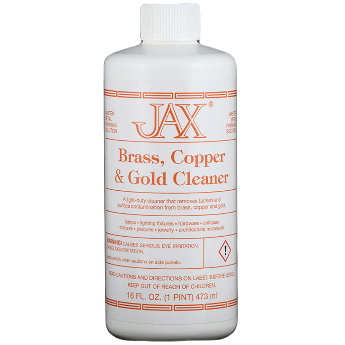 Jax Brass, Copper & Gold Cleaner Pint (16oz) - The Compleat Sculptor ...