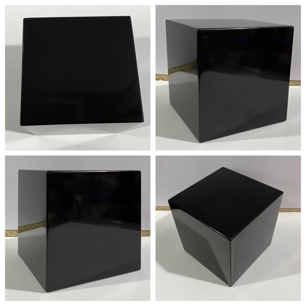 Marble Base 5x5x5 black with white veining – The Compleat Sculptor, Inc