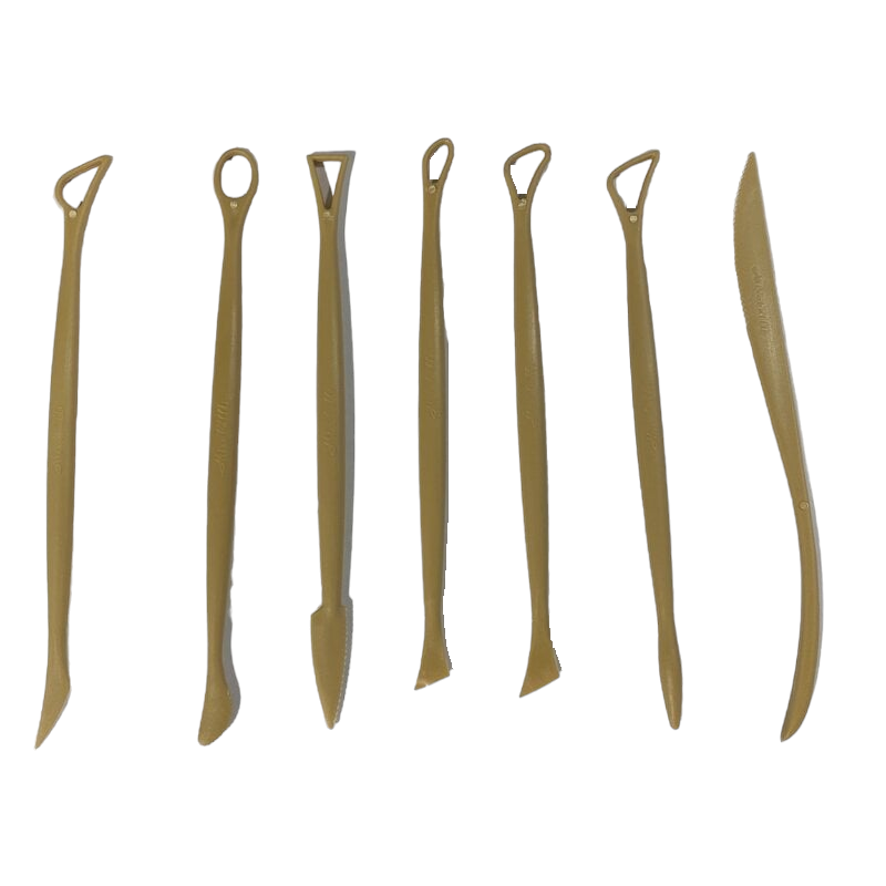 Plastic Modeling Tool Set of 7 Beige – The Compleat Sculptor, Inc