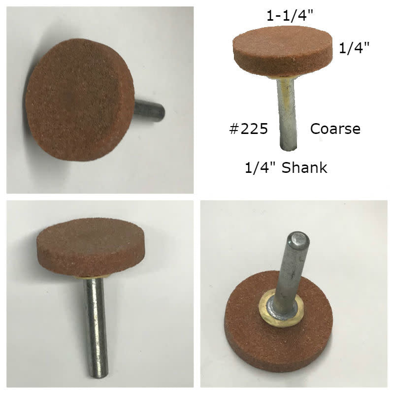 #225 Aluminum Oxide Mounted Stone AO #225 1-1/4x1/4 (1/4 shank) Coarse ...