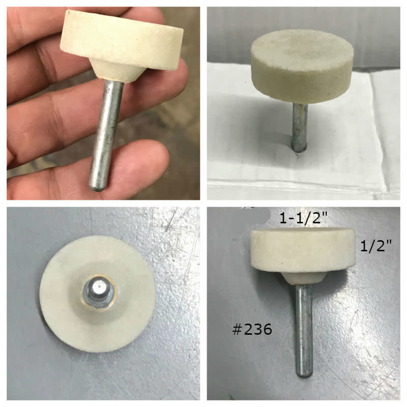 Aluminum Oxide Mounted Stone Disc #236 1-1/2x1/2 (1/4 shank) AW – The ...