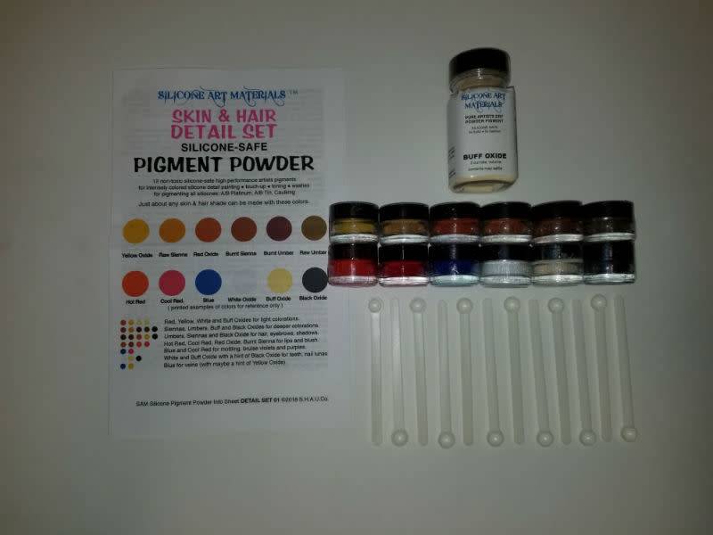 SAM Skin and Hair Detail Pigment Powder Set – The Compleat Sculptor, Inc