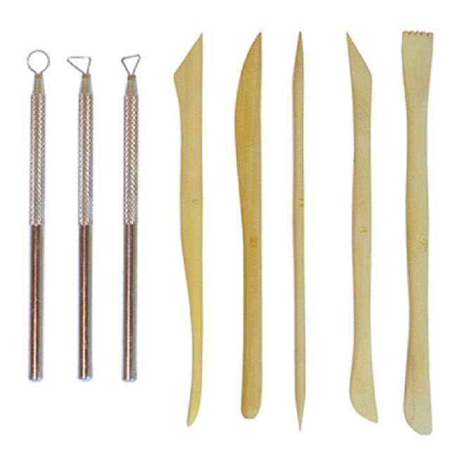 8pc Mini Clay Tool Set - The Compleat Sculptor – The Compleat Sculptor, Inc