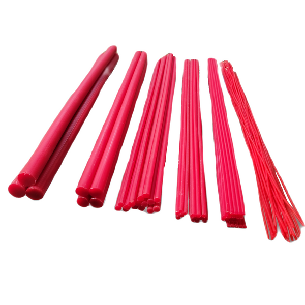 Wax Sprues Red Round Solid – The Compleat Sculptor, Inc