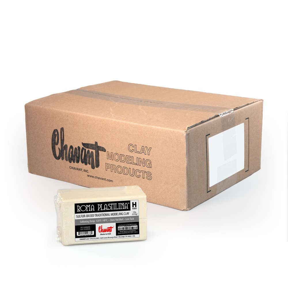 ROMA #4 White Plastilina 40lb case (20 2lb bricks) – The Compleat ...