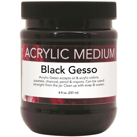 Black Gesso Acrylic Medium 8oz – The Compleat Sculptor, Inc