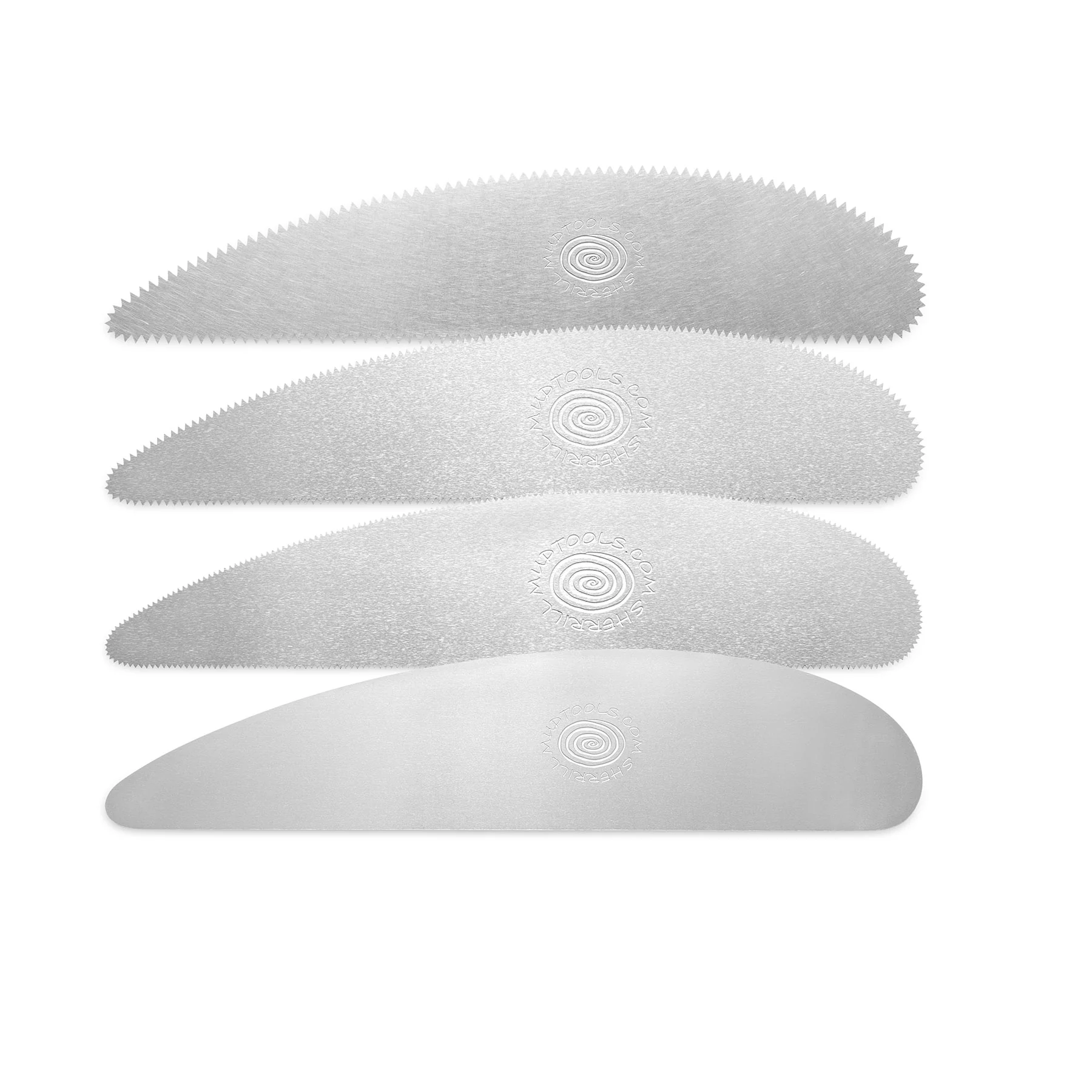 Mudtool Long Scraper Stainless Ribs – The Compleat Sculptor, Inc